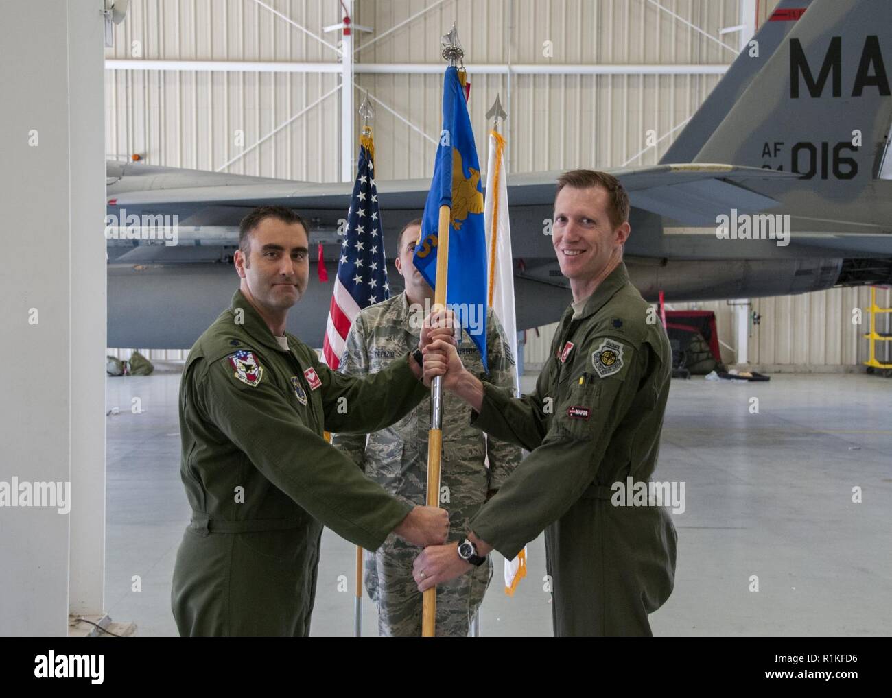 Lieutenant Colonel Andrew "Bishop" Jacob, 104th Fighter Wing pilot, and ...