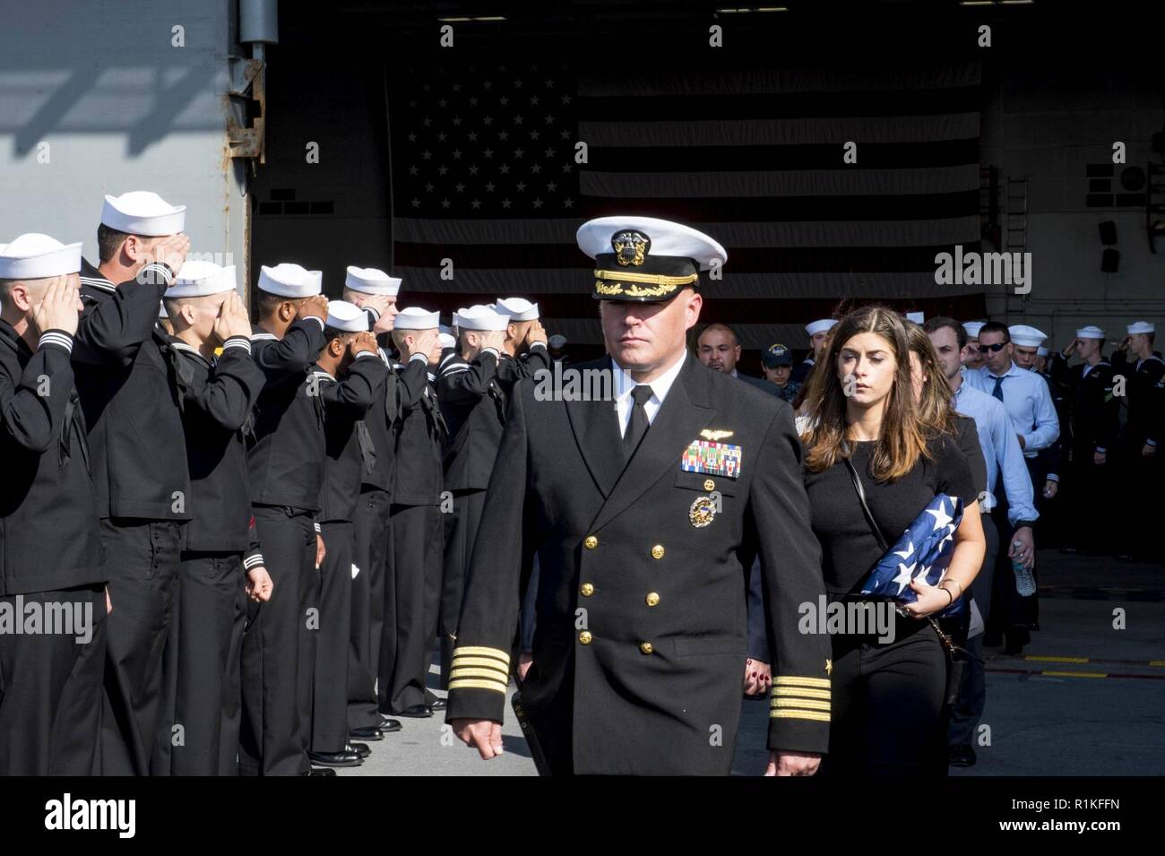 NORFOLK, Va. (Oct. 15, 2018) Capt. Chris Hill, executive officer of the ...