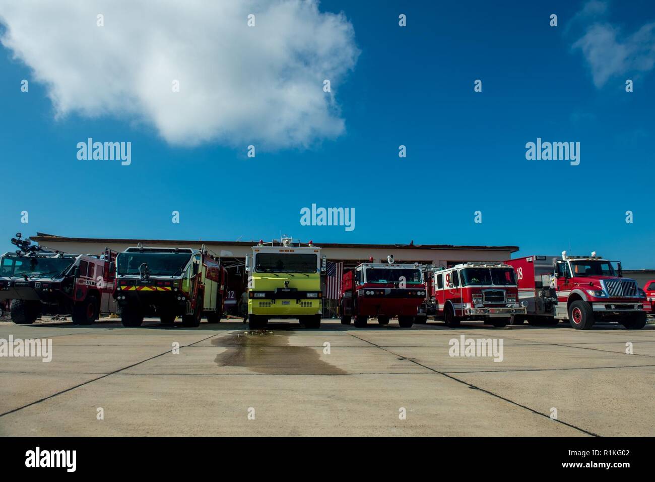 U.S. Air Force fire department stands ready to assist in the recovery ...