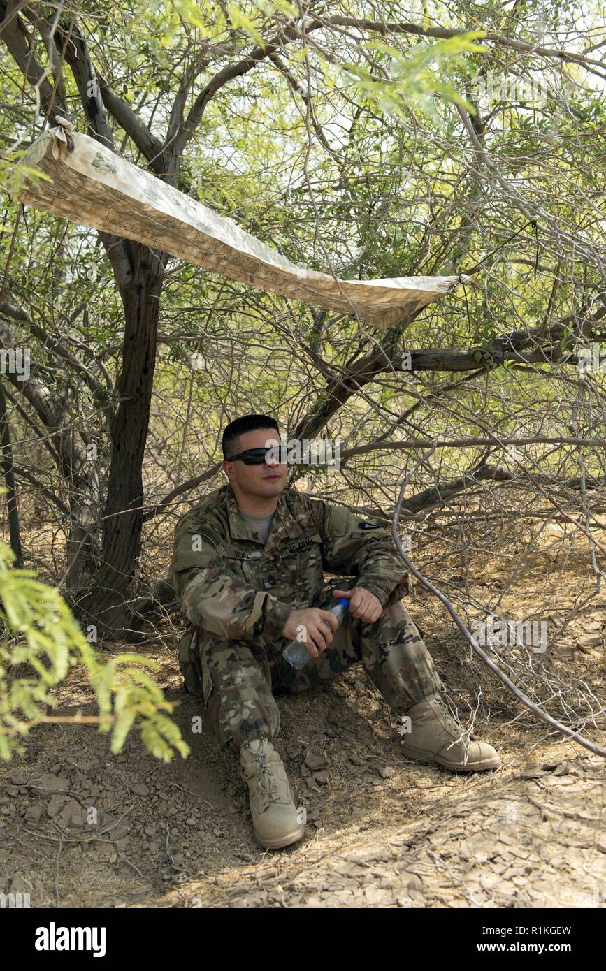 U.S. Army Sgt. 1st Class Amando Vidal, a field artillery firefinder ...