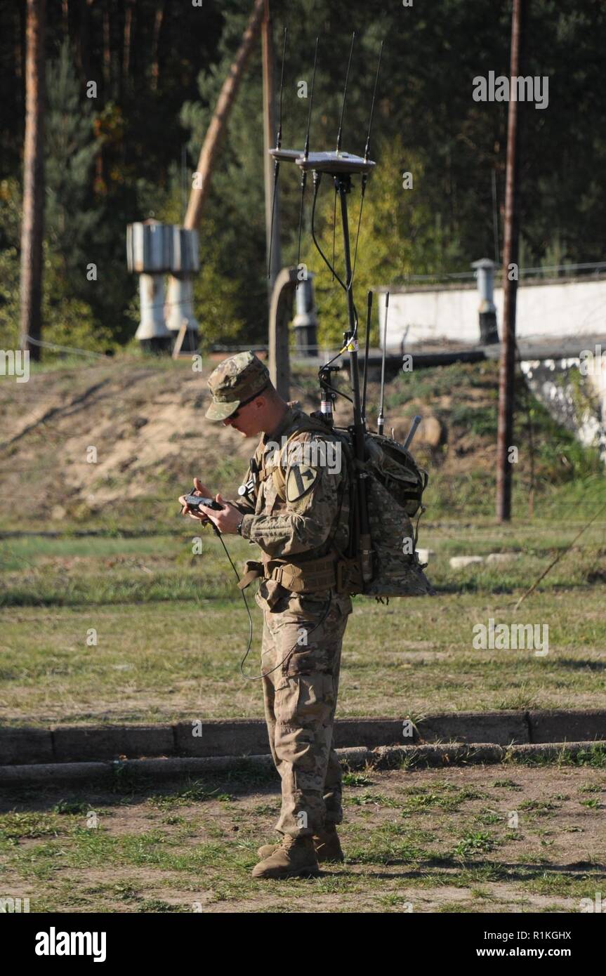 U.S. Army Staff Sgt. Michael Deremain, an electronic warfare specialist ...