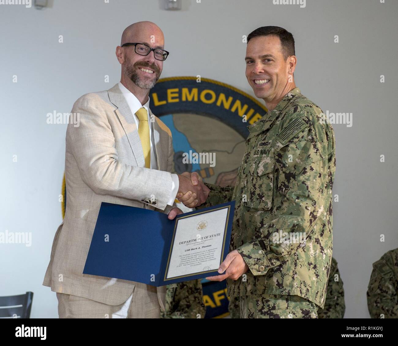 CAMP LEMONNIER, Djibouti – Cdr. Mark A. Thomas, transferred ...