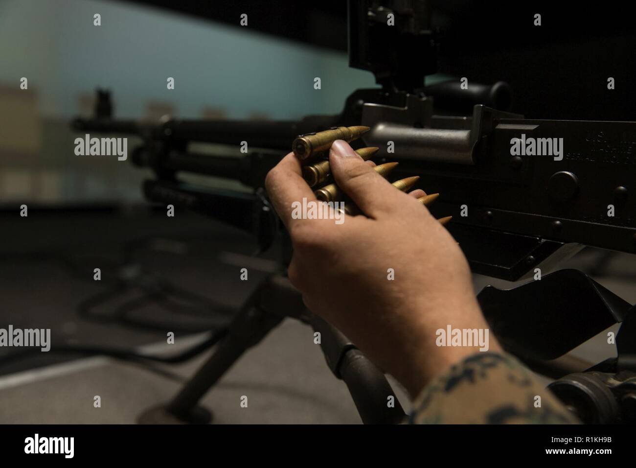 Indoor simulated marksmanship trainer hi-res stock photography and ...