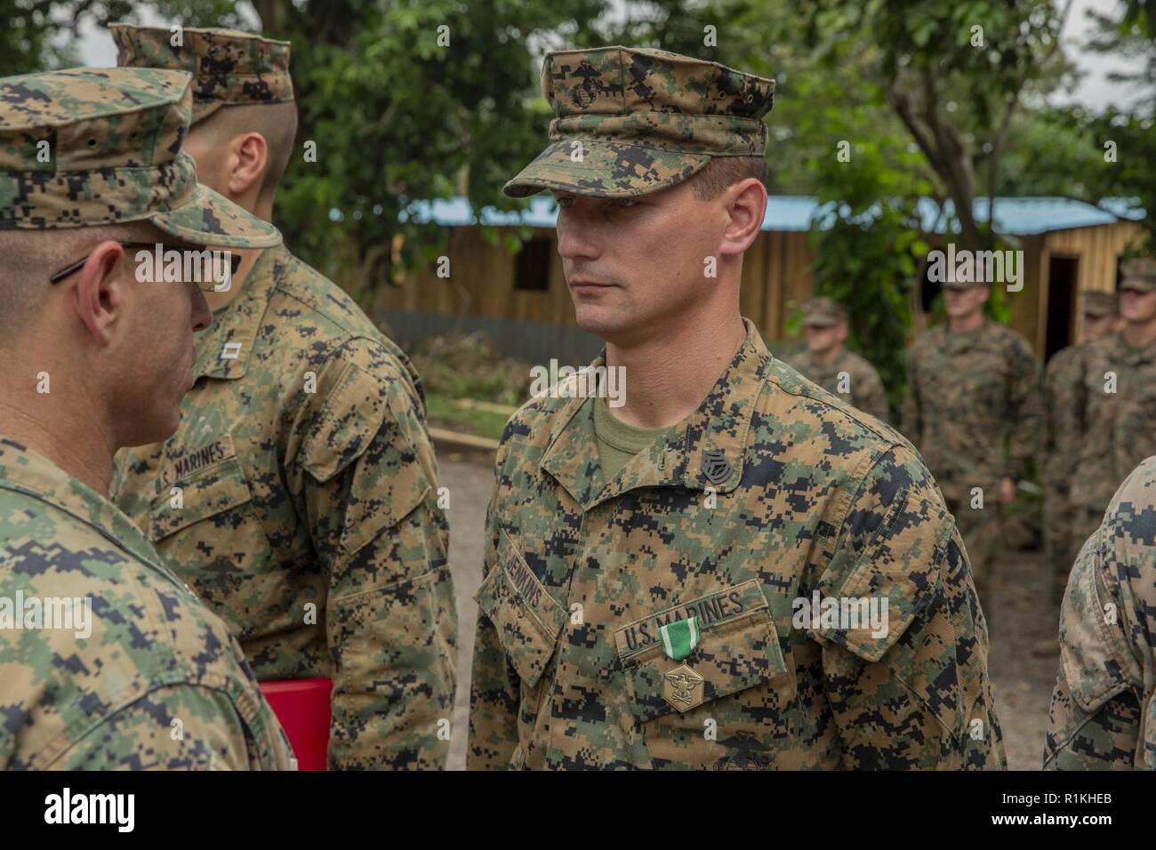 U.S. Marine GySgt Theodore Jenkins the Staff Non-commissioned officer ...