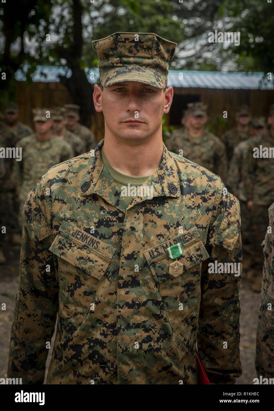 U.S. Marine GySgt Theodore Jenkins the Staff Non-commissioned officer ...