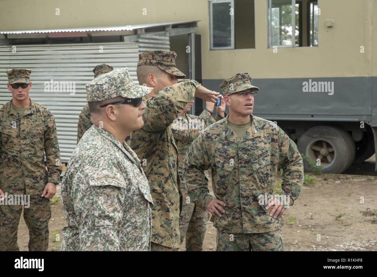 U.S. Marine Capt. David Andrews, the officer in charge (OIC) of t ...