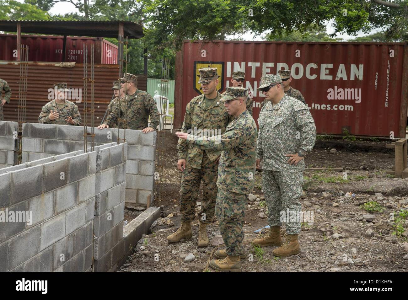 U.S. Marine Capt. David Andrews, the officer in charge (OIC) of Marine ...