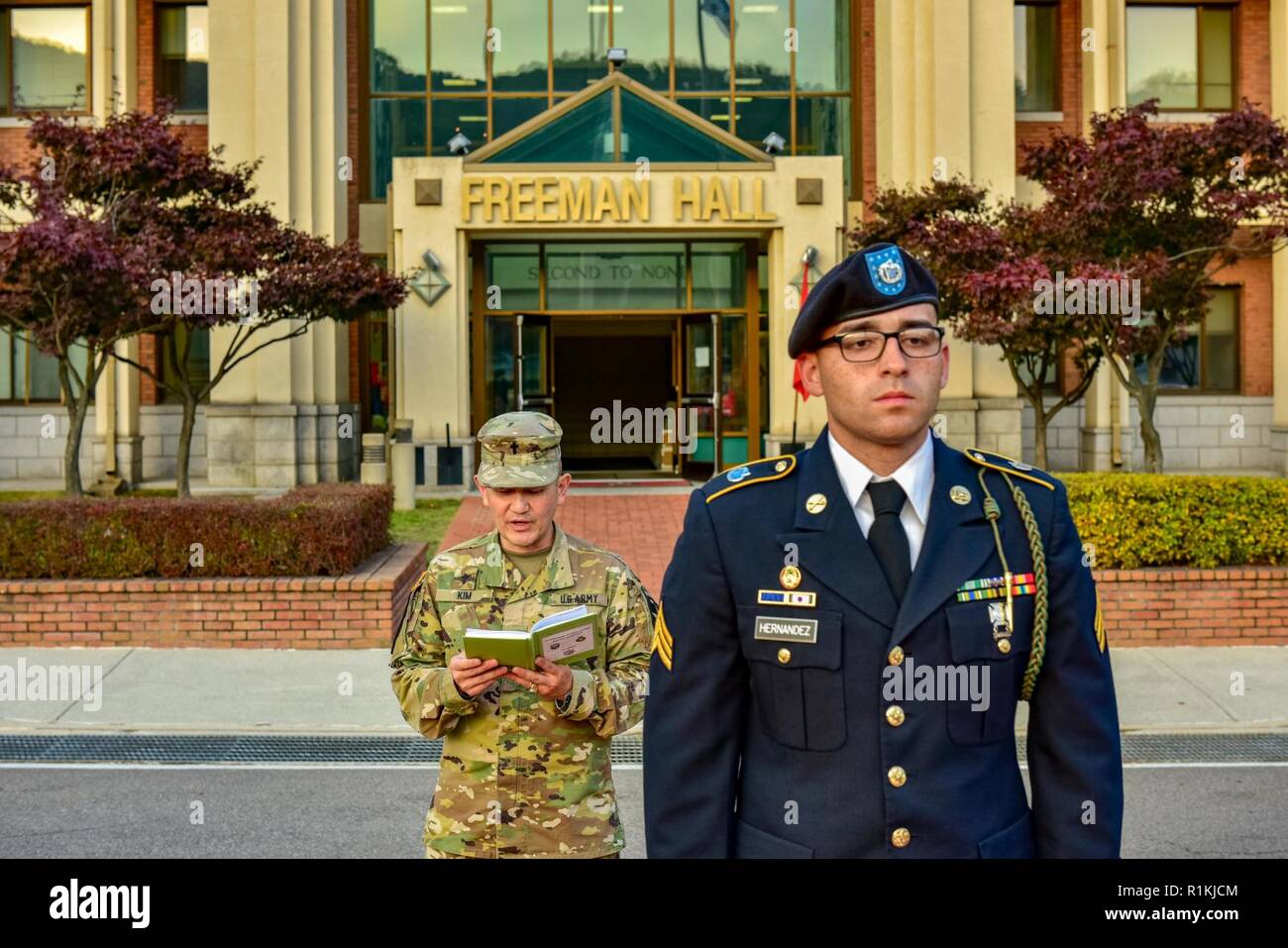 CAMP RED CLOUD, Republic of Korea – Lt. Col. Hyeon-Joong “Mike” Kim, a Seoul, Republic of Korea ...