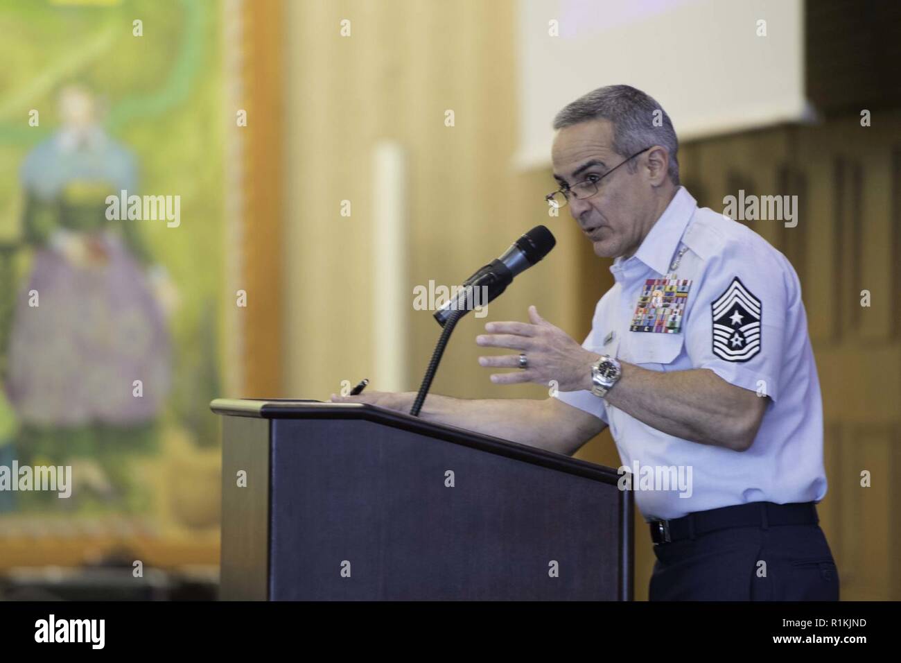 CMSgt Colon-Lopez speaks to U.S. and African Senior Enlisted Leaders at ...