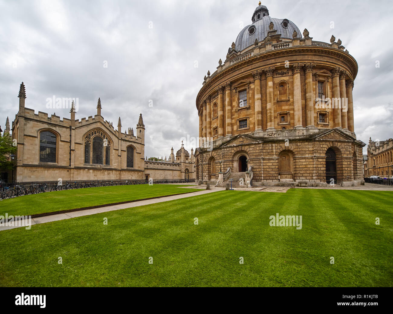 The view of Radcliffe Camera, that was built to house Science library ...