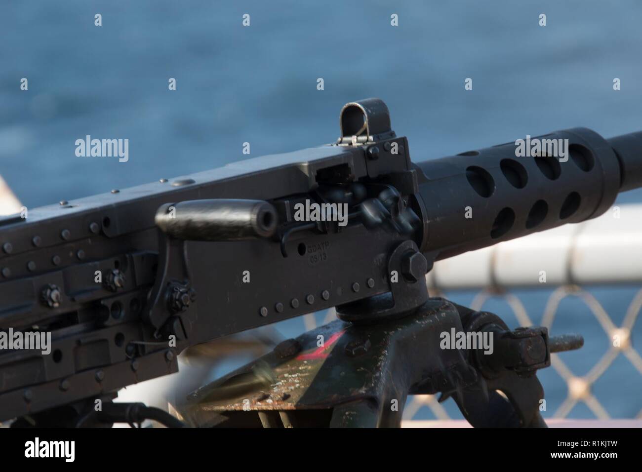 A Marine with Weapons Company, Battalion Landing Team, 2nd Battalion ...