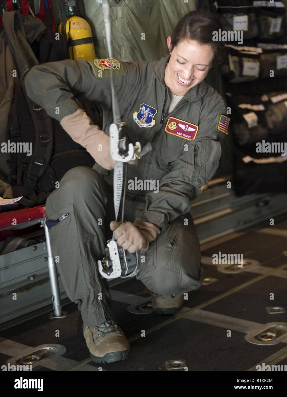 U.S. Air Force Maj. Meghan Grout, 109th Aeromedical Evacuation Squadron ...