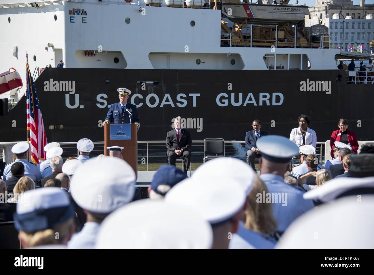 Admiral Karl L. Schultz, middle, Commandant of the Coast Guard ...