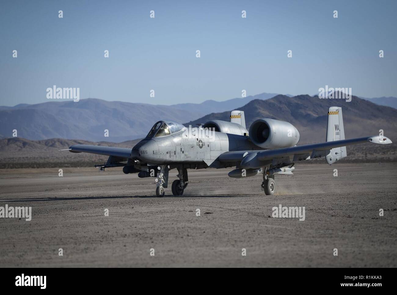 An A-10 Thunderbolt II assigned to the 66th Weapons School (WPS) at ...