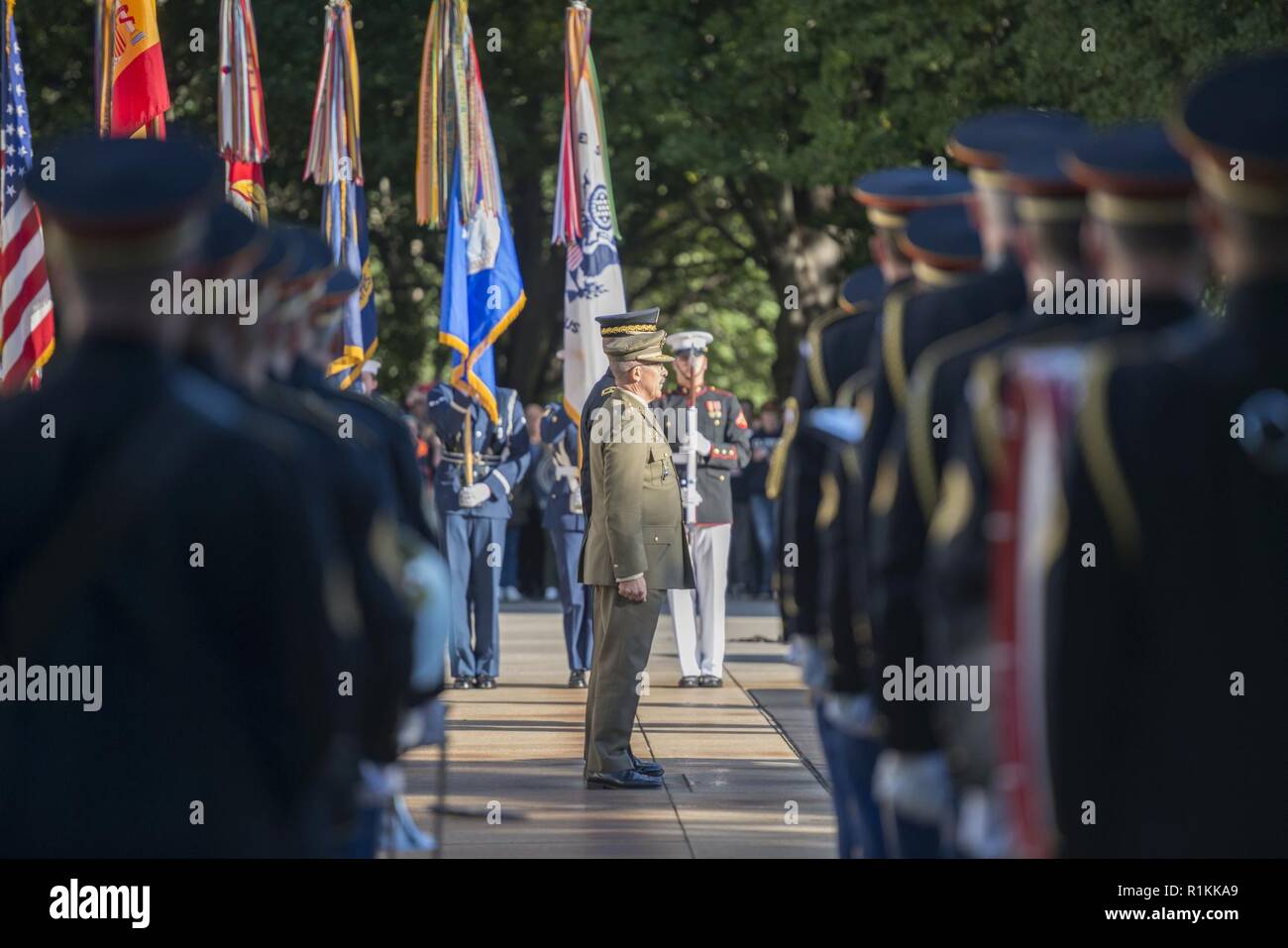 Spanish Chief of Defence Gen. Fernando Alejandre (front center); and U ...