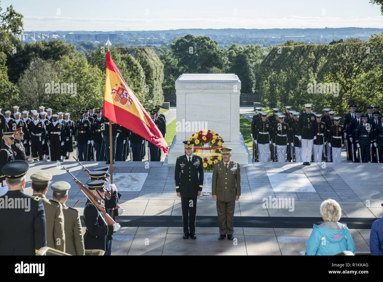Spanish Chief of Defence Gen. Fernando Alejandre (left); and U.S. Army ...