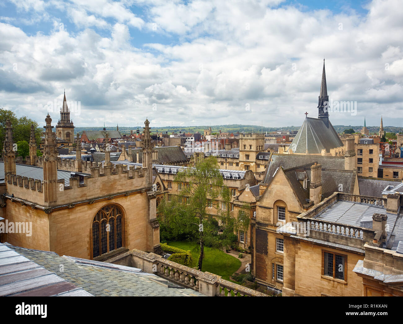 Exeter college spire hi-res stock photography and images - Alamy