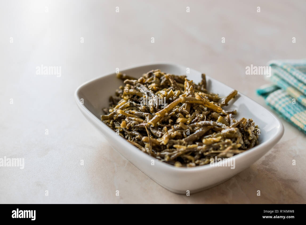 Samphire a coastal herb also known as sea beans glasswort pickleweed or ...