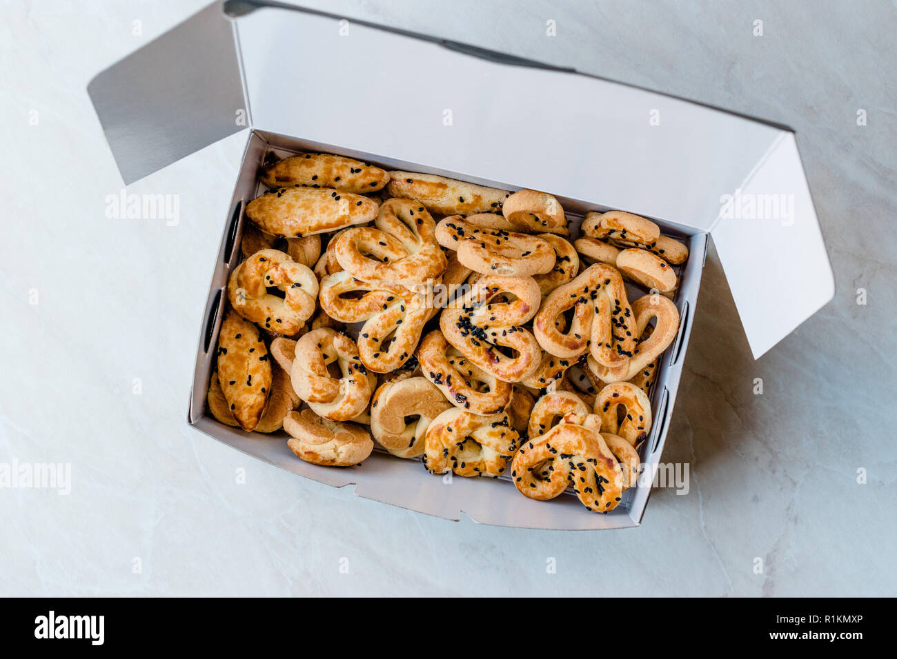 Turkish Salty Pastries / Traditional Salted Cookies with Black Sesame ...