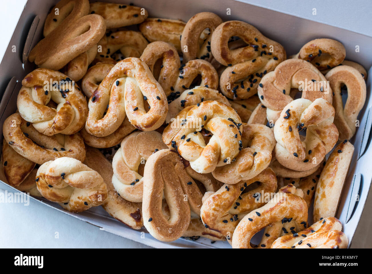 Turkish Salty Pastries / Traditional Salted Cookies with Black Sesame ...