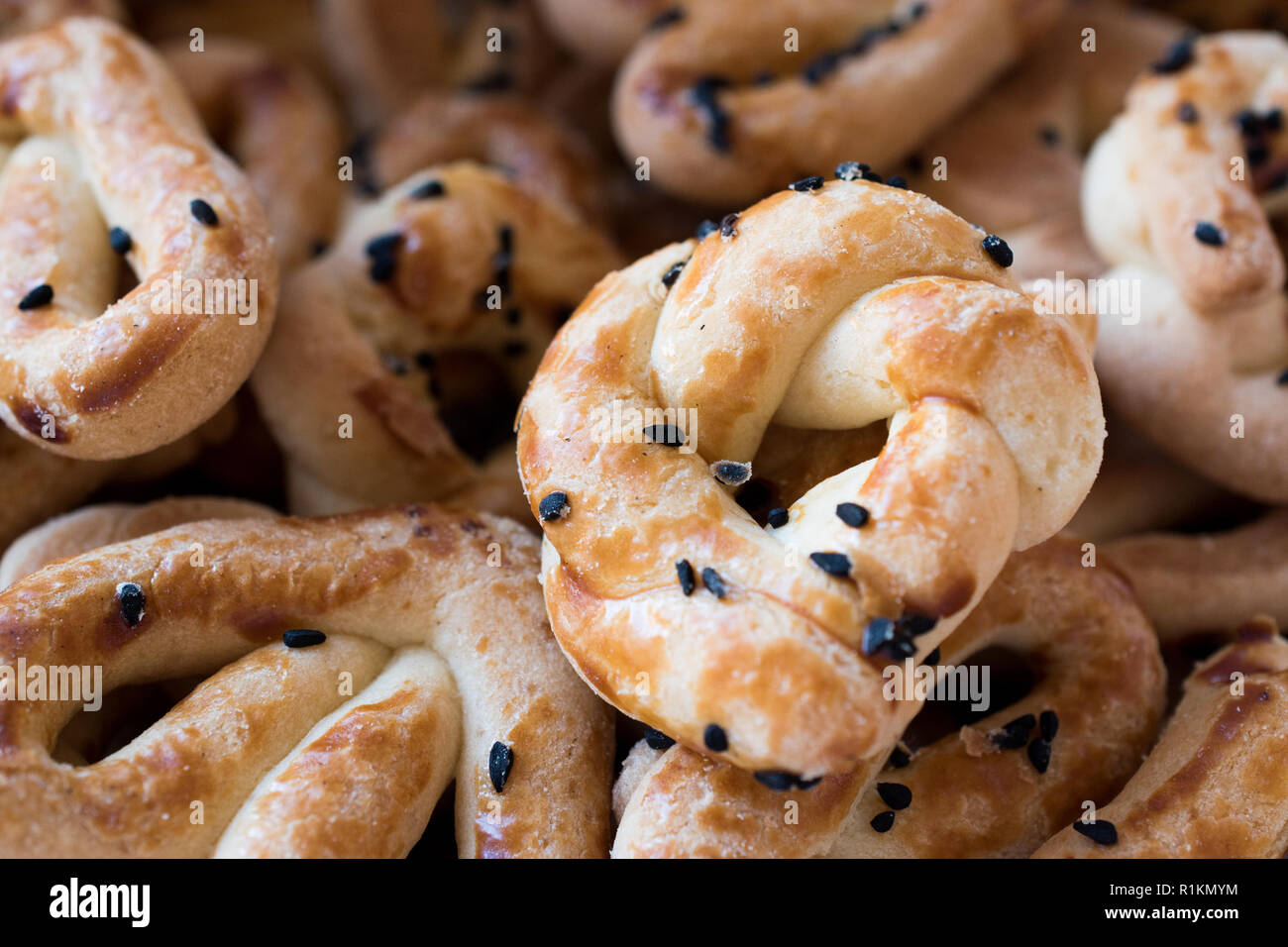 Turkish Salty Pastries / Traditional Salted Cookies with Black Sesame ...