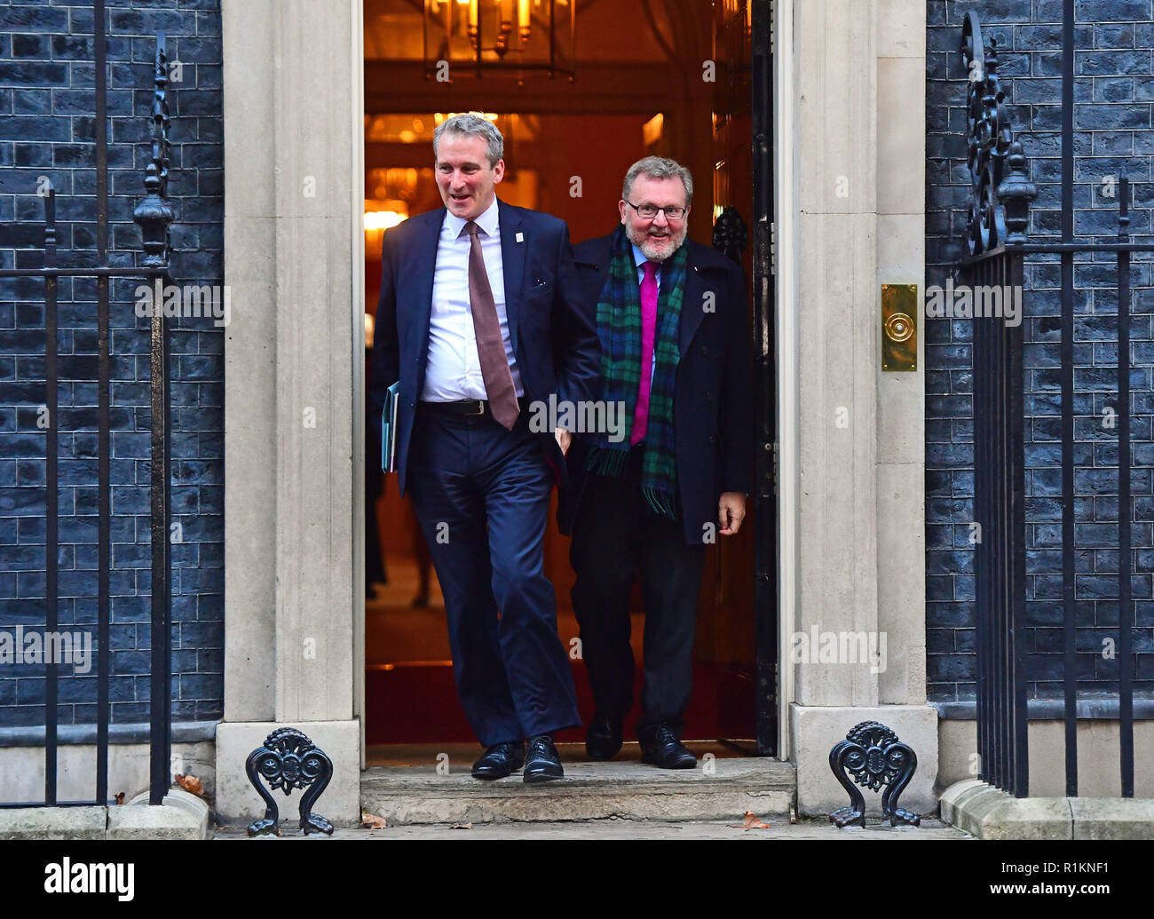 Education secretary damian hinds leave downing street hi-res stock ...