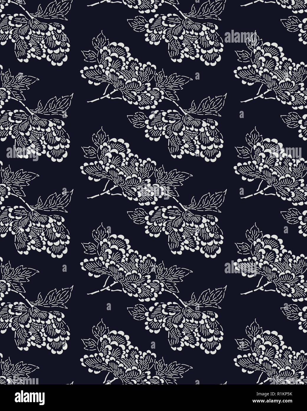 Japanese Flower Stencils