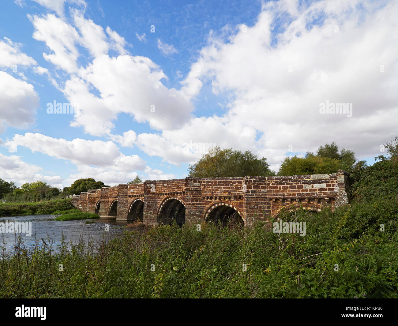 White Mill bridge or Whitemill bridge over the river Stour Sturminster ...