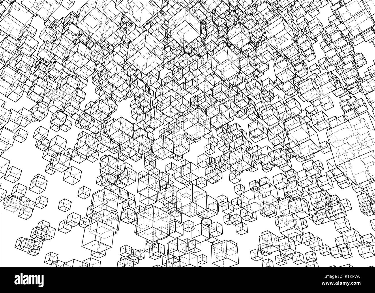 Vector abstract boxes background Stock Vector Image & Art - Alamy