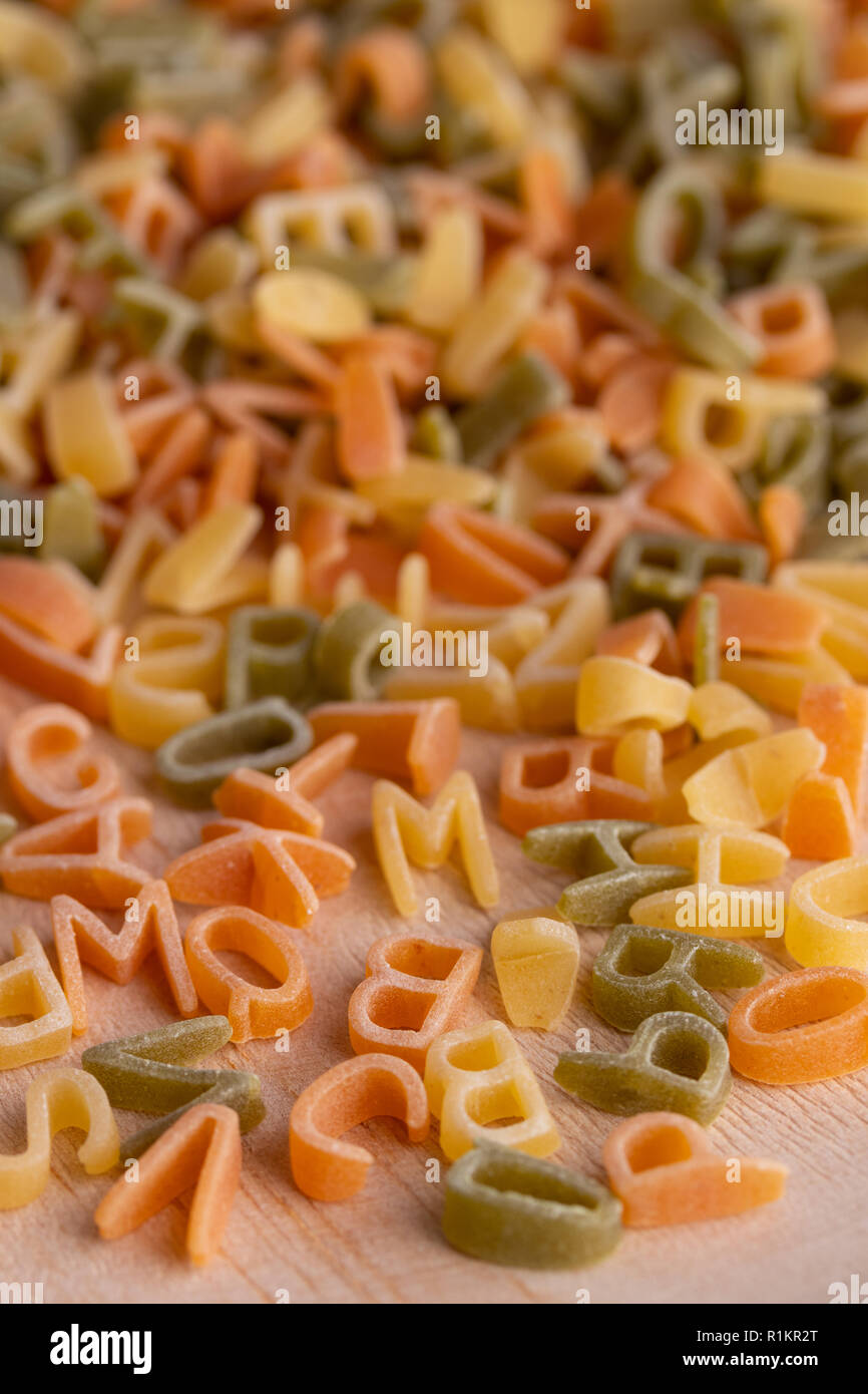 Pasta letters isolated hi-res stock photography and images - Alamy