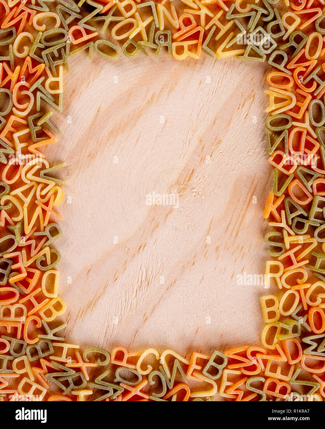 conceptual photo of text created from pasta letters - pasta, for ...