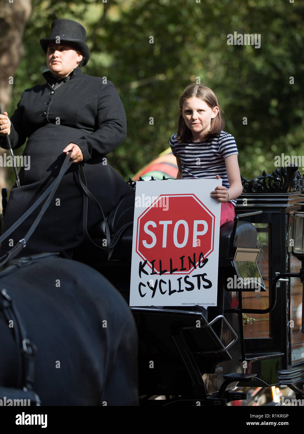 Campaign group Stop Killing Cyclists hold National Funeral, Die-In for ...