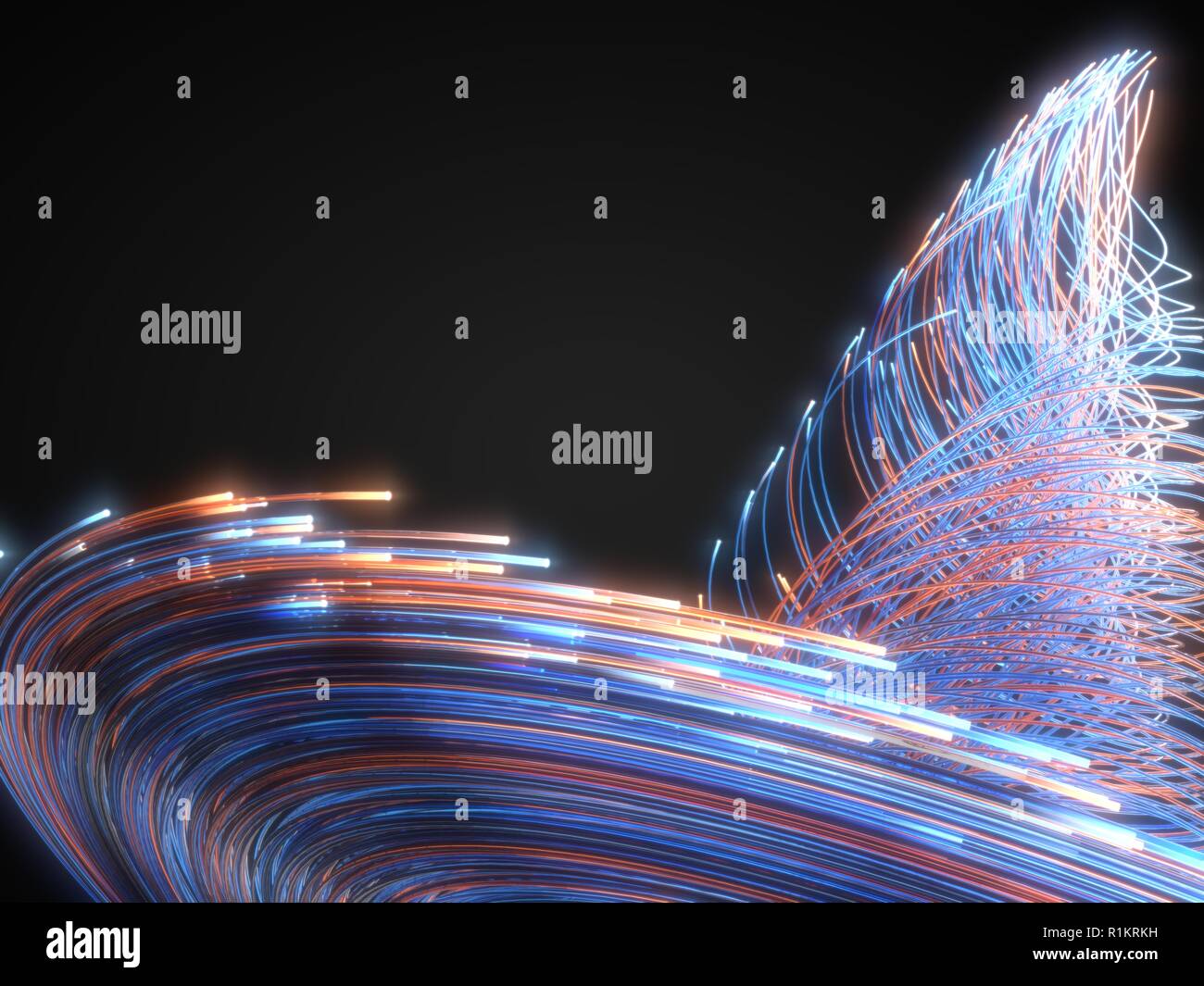 3d Illustration Fiber Optic Cable High Resolution Stock Photography and ...