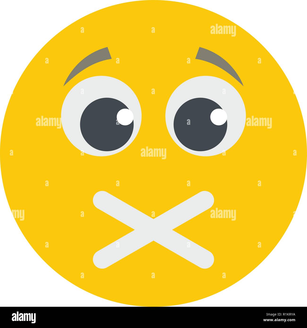 Smile icon. Vector flat illustration of smile icon isolated on white ...