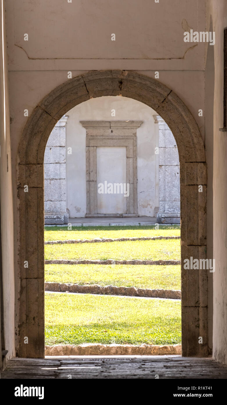 Tyrrhenian sea through arches hi-res stock photography and images - Alamy