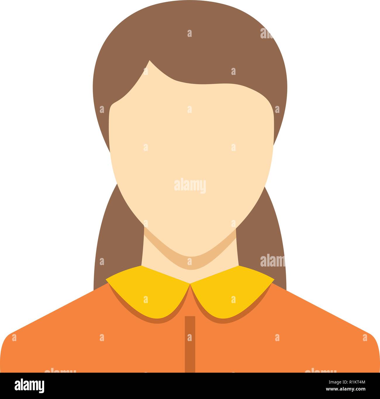 Female avatar icon. Flat illustration of female avatar vector icon ...