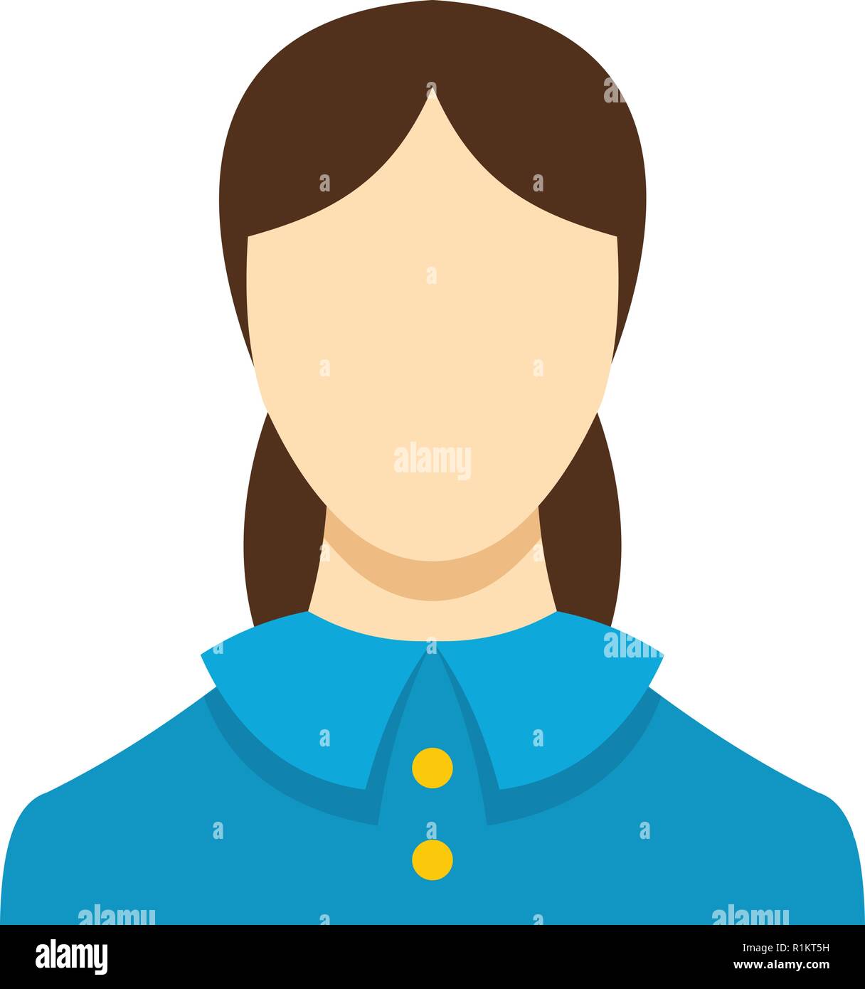 Best female avatar icon. Flat illustration of female avatar vector icon ...