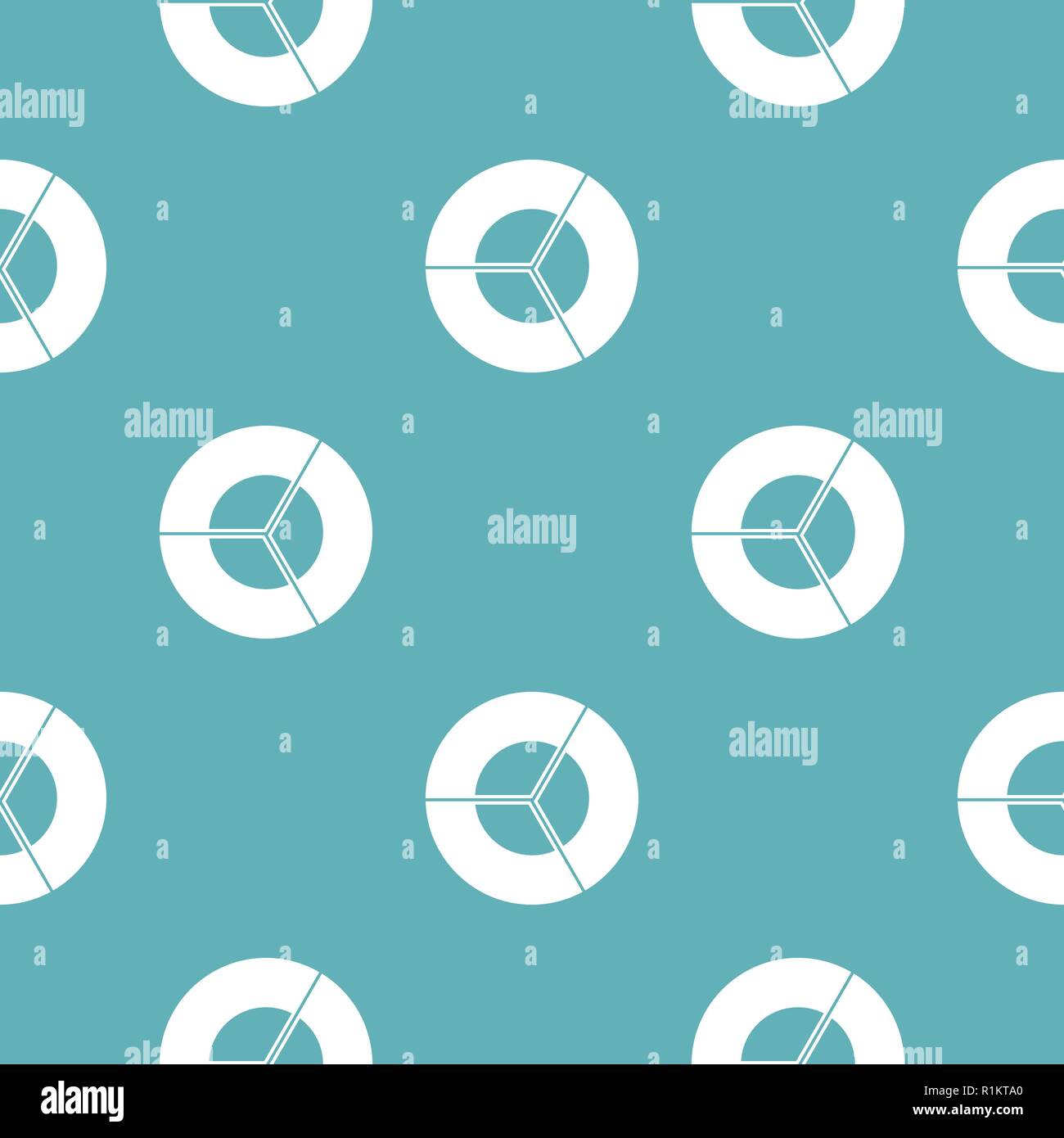 Circle diagram icon. Simple illustration of circle diagram vector icon ...