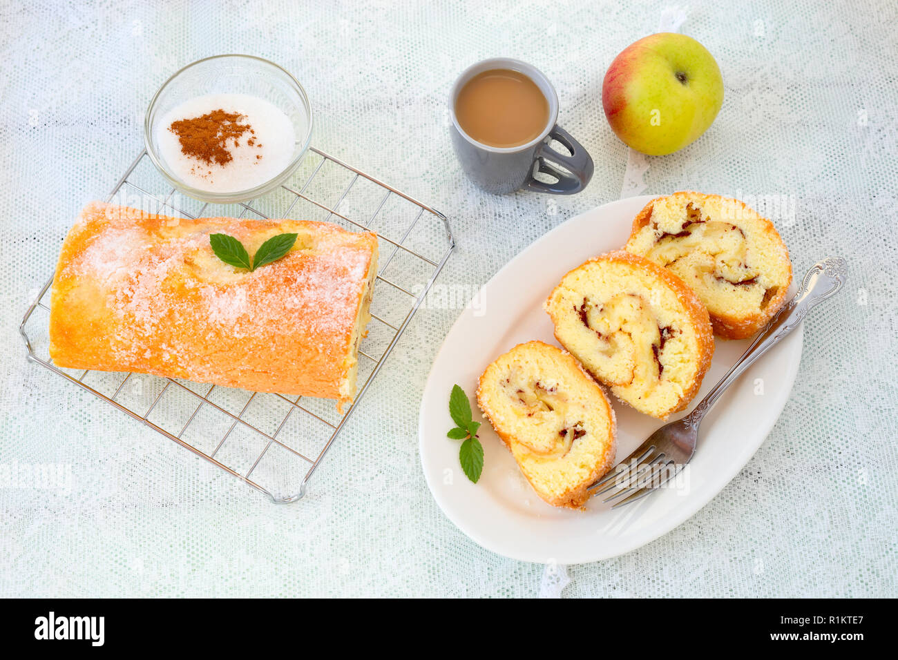Cinnamon filled roll hi-res stock photography and images - Alamy