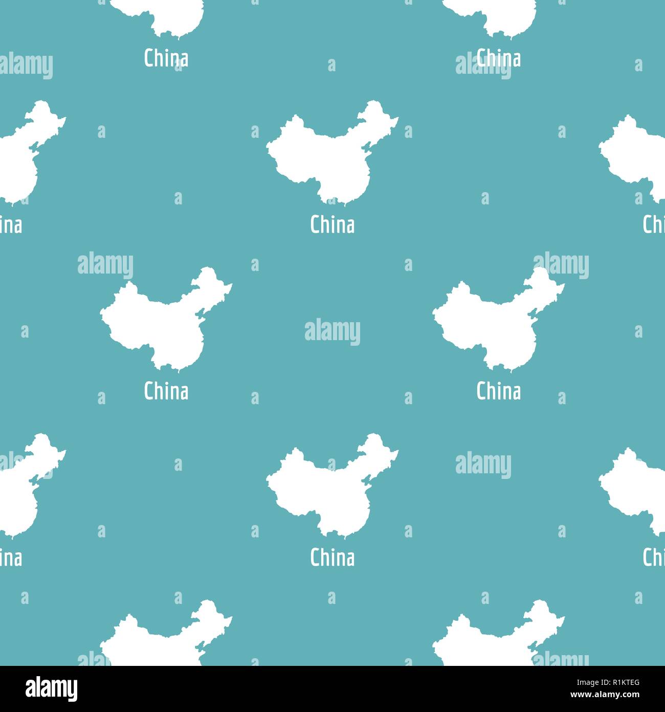 China map in black. Simple illustration of China map vector isolated on ...