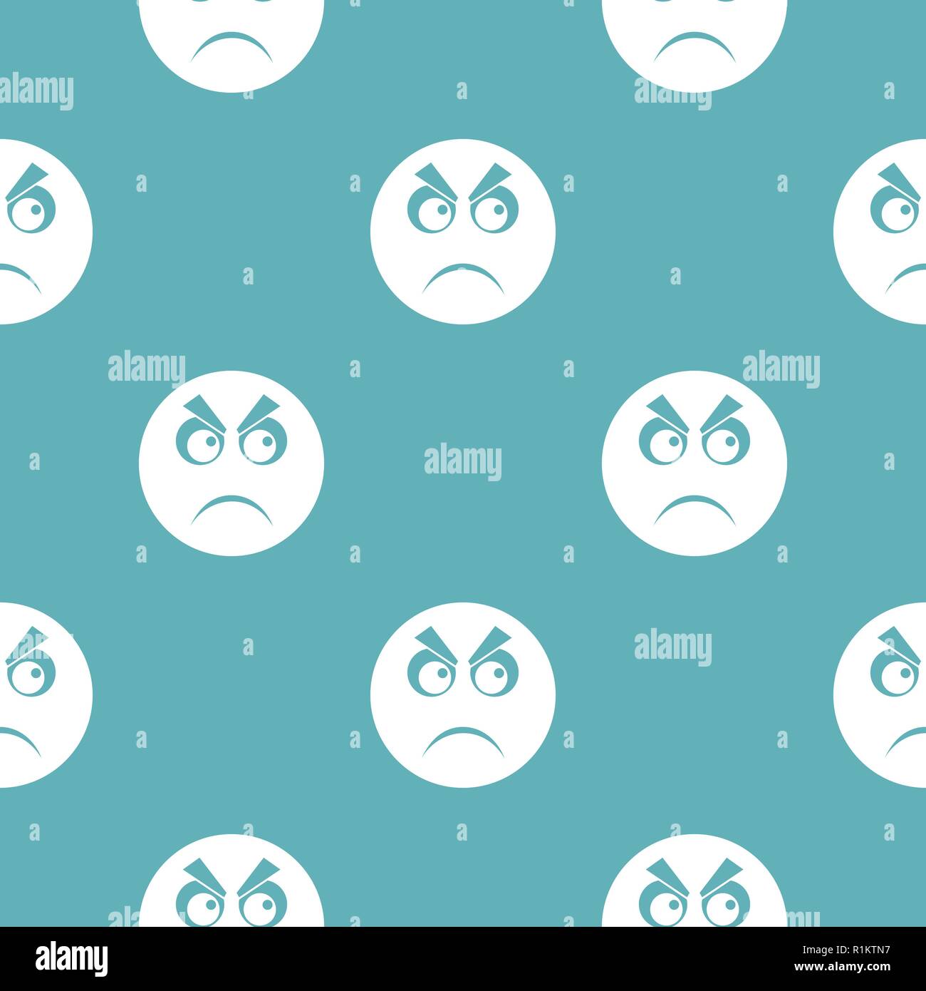 Angry smile icon. Vector simple illustration of angry smile icon ...
