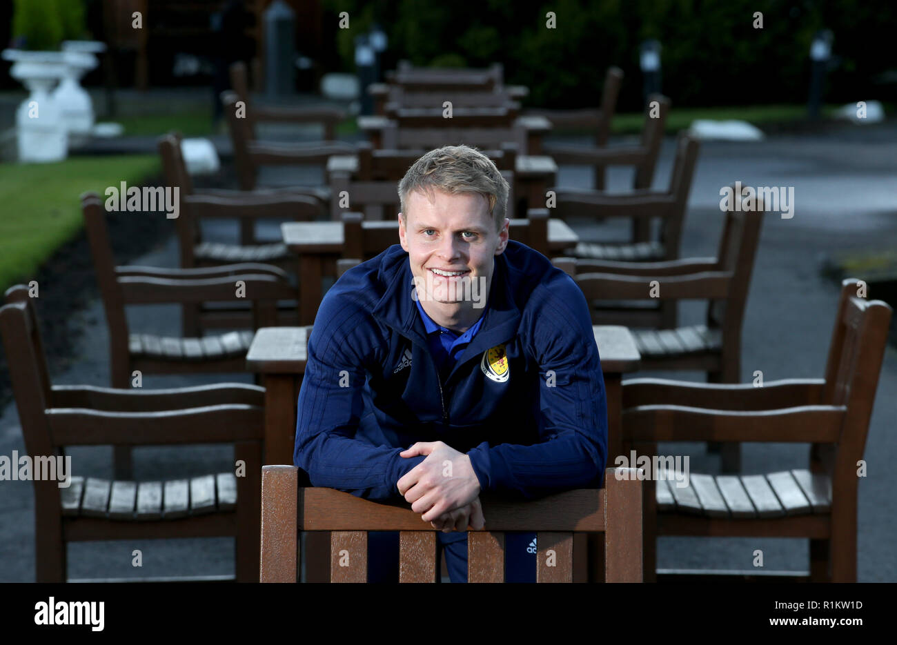 Scotland's Gary Mackay-Steven during a photocall in Edinburgh Stock ...