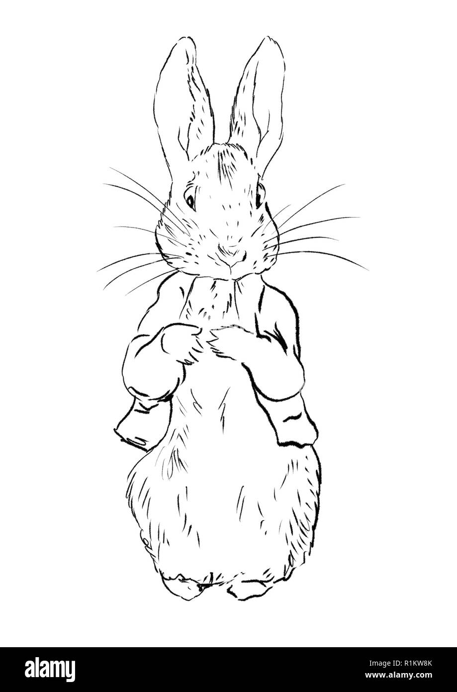 Peter Rabbit Black and White Stock Photos & Images - Alamy
