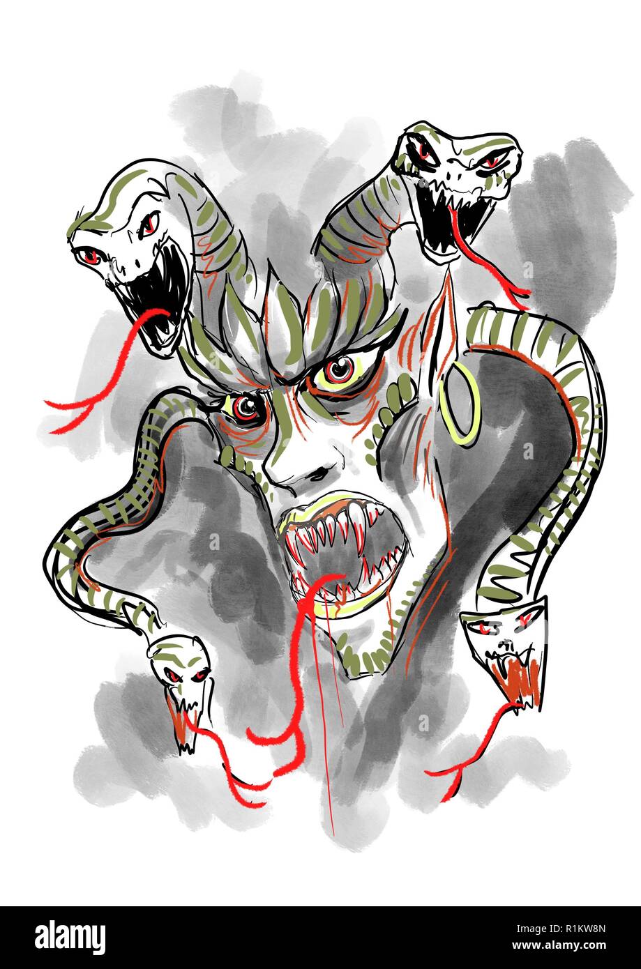 Medusa gorgon Cut Out Stock Images & Pictures - Alamy