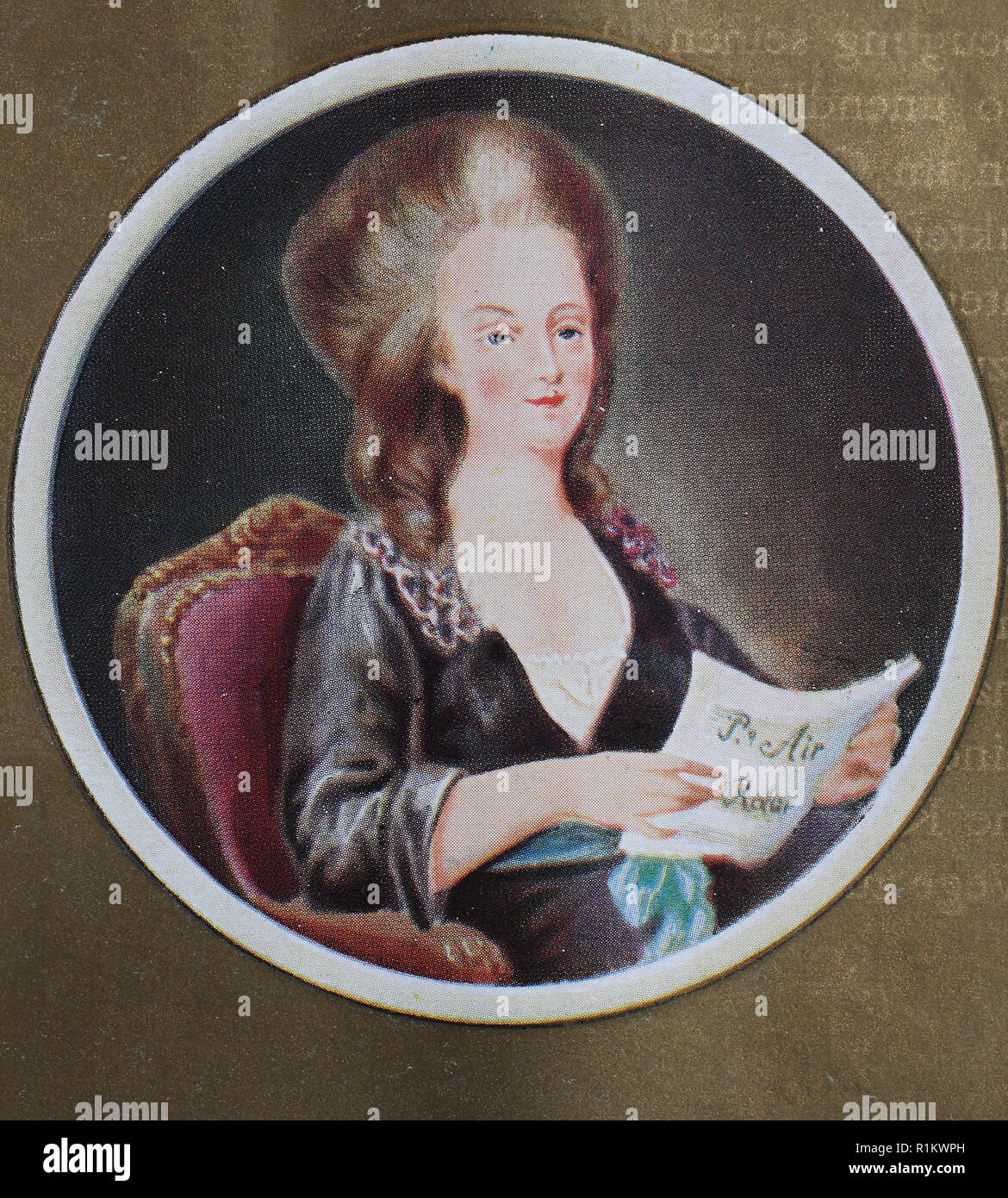 Digital improved reproduction, Marie Antoinette, born Maria Antonia ...