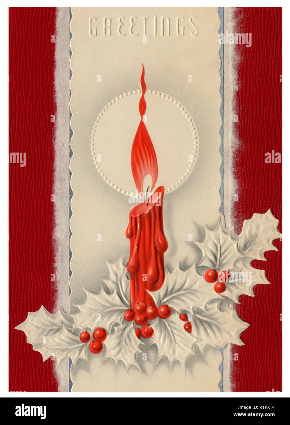 vintage christmas card design Stock Photo - Alamy
