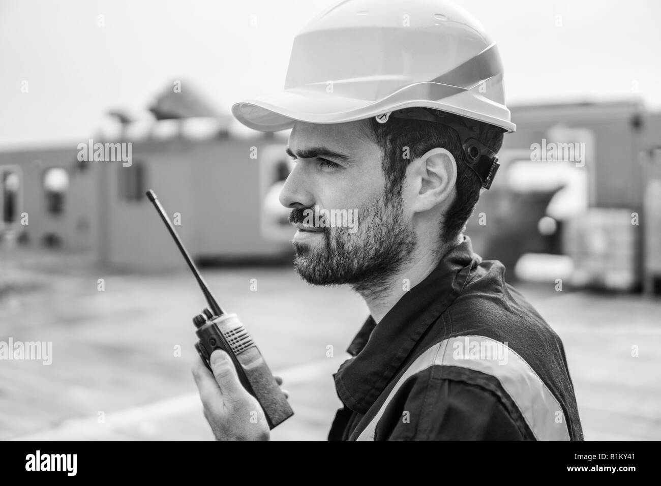 Seaman ship crew working Black and White Stock Photos & Images - Alamy