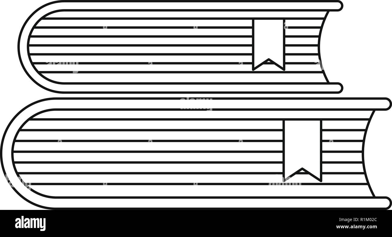 Book icon. Outline illustration of book vector icon for web Stock ...