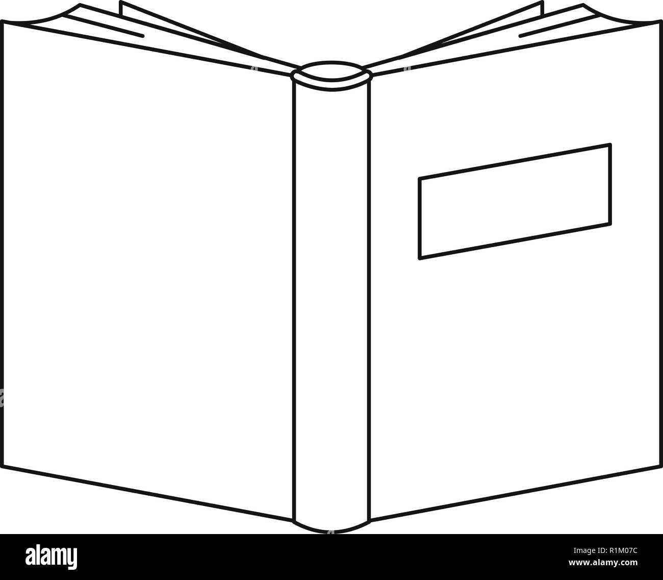 Education book icon. Outline illustration of education book vector icon ...
