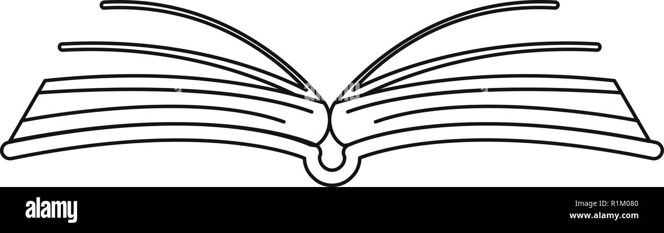 Interesting book icon. Outline illustration of interesting book vector ...